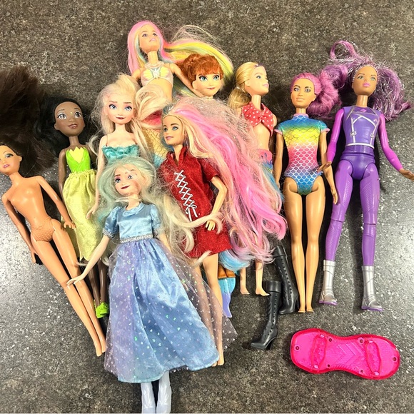 Barbie | Toys | Barbie Anna Elsa Mermaid Starlight Adventure Bundle Of ...